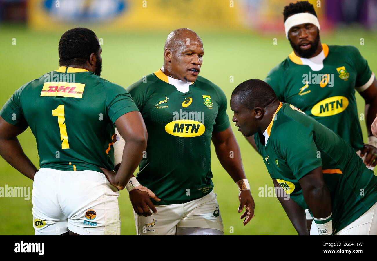 South Africa's Bongi Mbonambi during the Summer International test ...