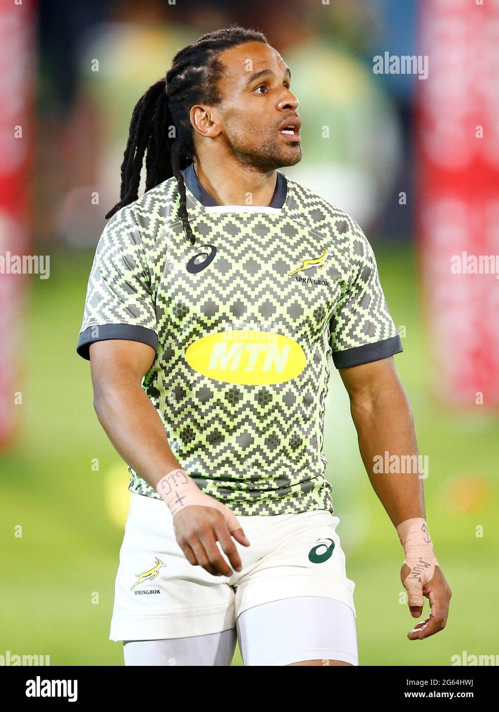 South Africa's Rosko Specman warming up before the Summer International ...