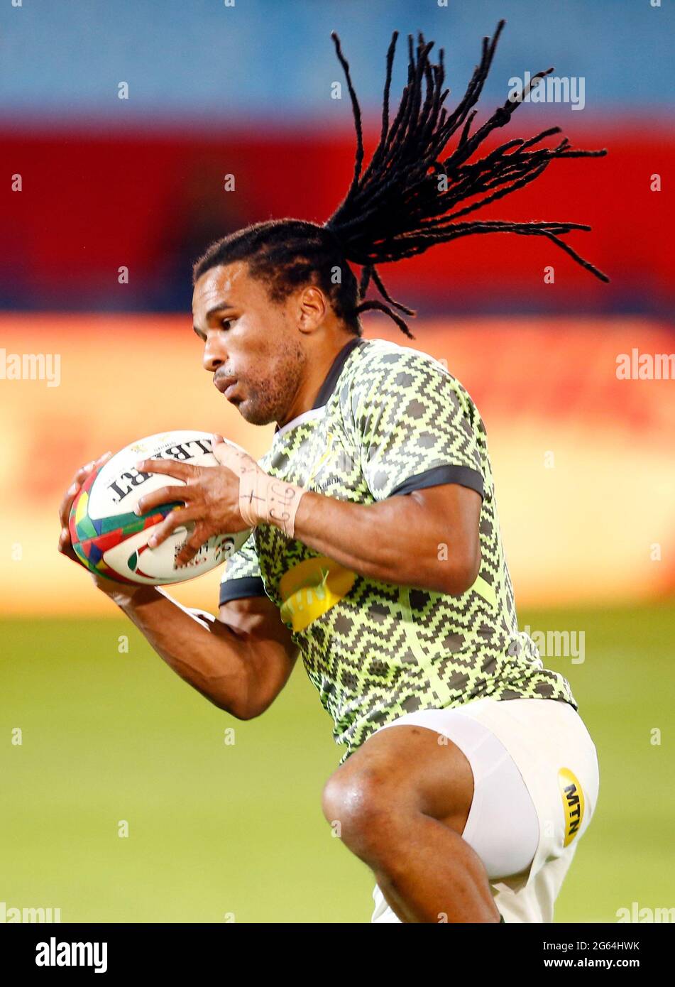 South Africa's Rosko Specman warming up before the Summer International ...