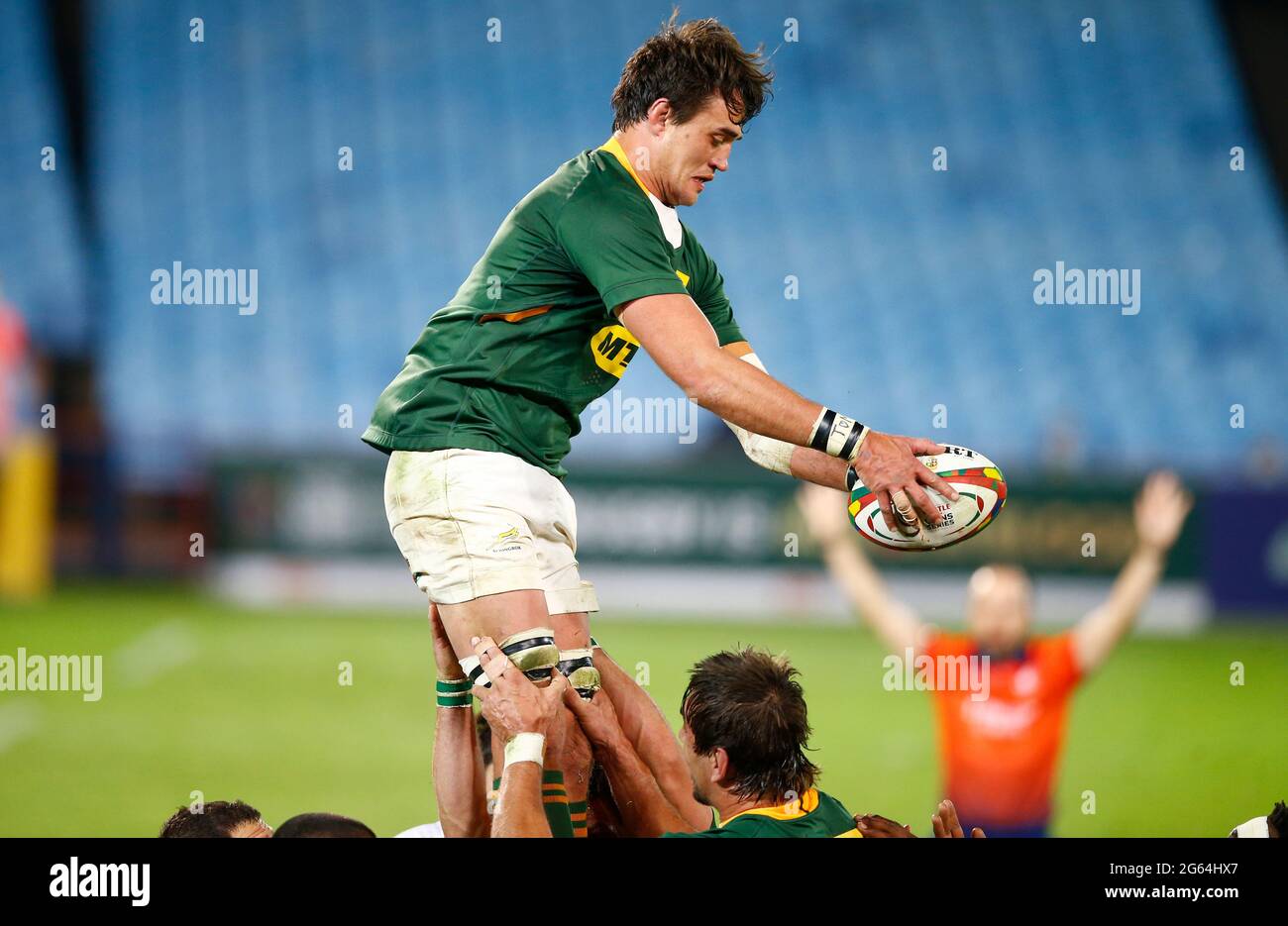 South Africa's Franco Mostert during the Summer International test ...