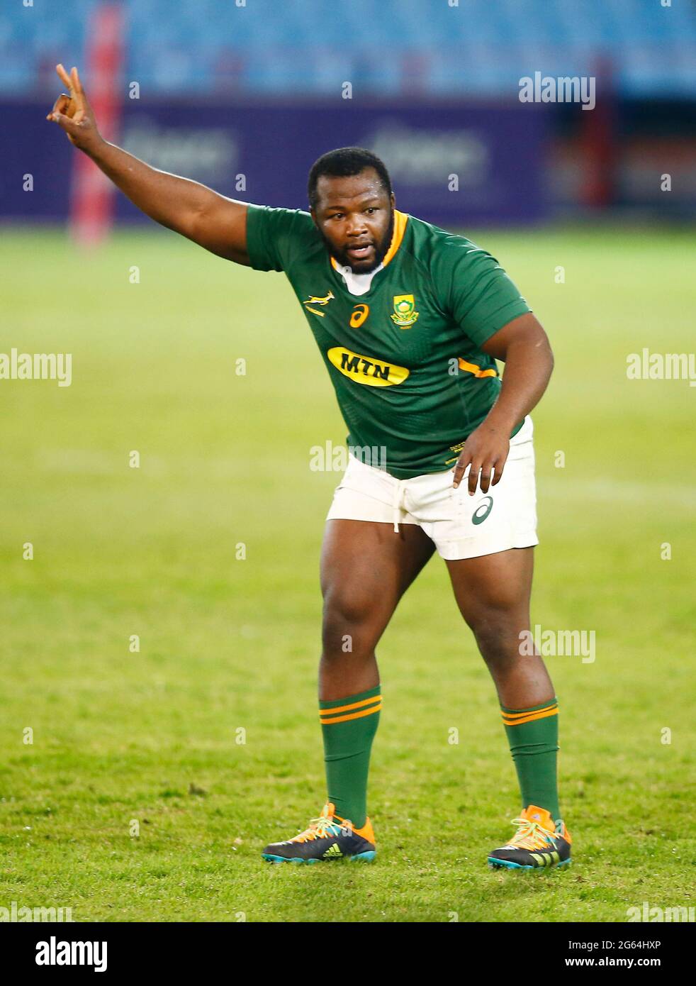 South Africa's Ox Nche during the Summer International test match at ...