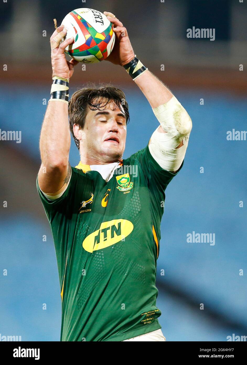 South Africa's Franco Mostert during the Summer International test ...
