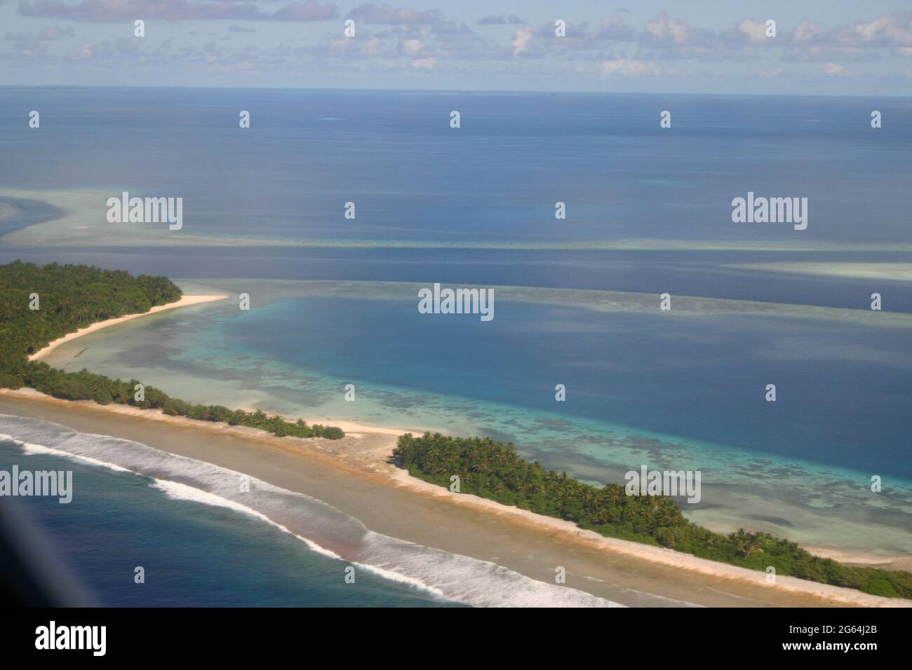 Jaluit atoll, Marshall Islands - A string of tropical coral islands ...