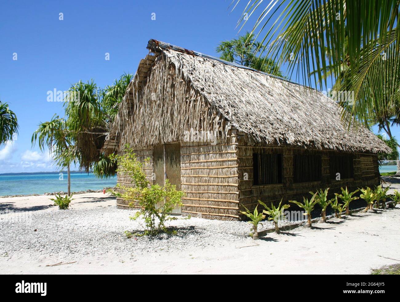 Jaluit atoll, Marshall Islands - Salvation Army Church Stock Photo - Alamy