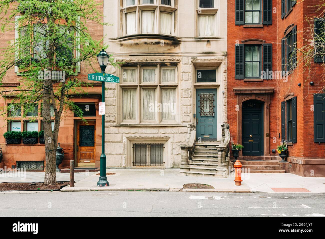 Architecture at Rittenhouse Square in Philadelphia, Pennsylvania Stock ...