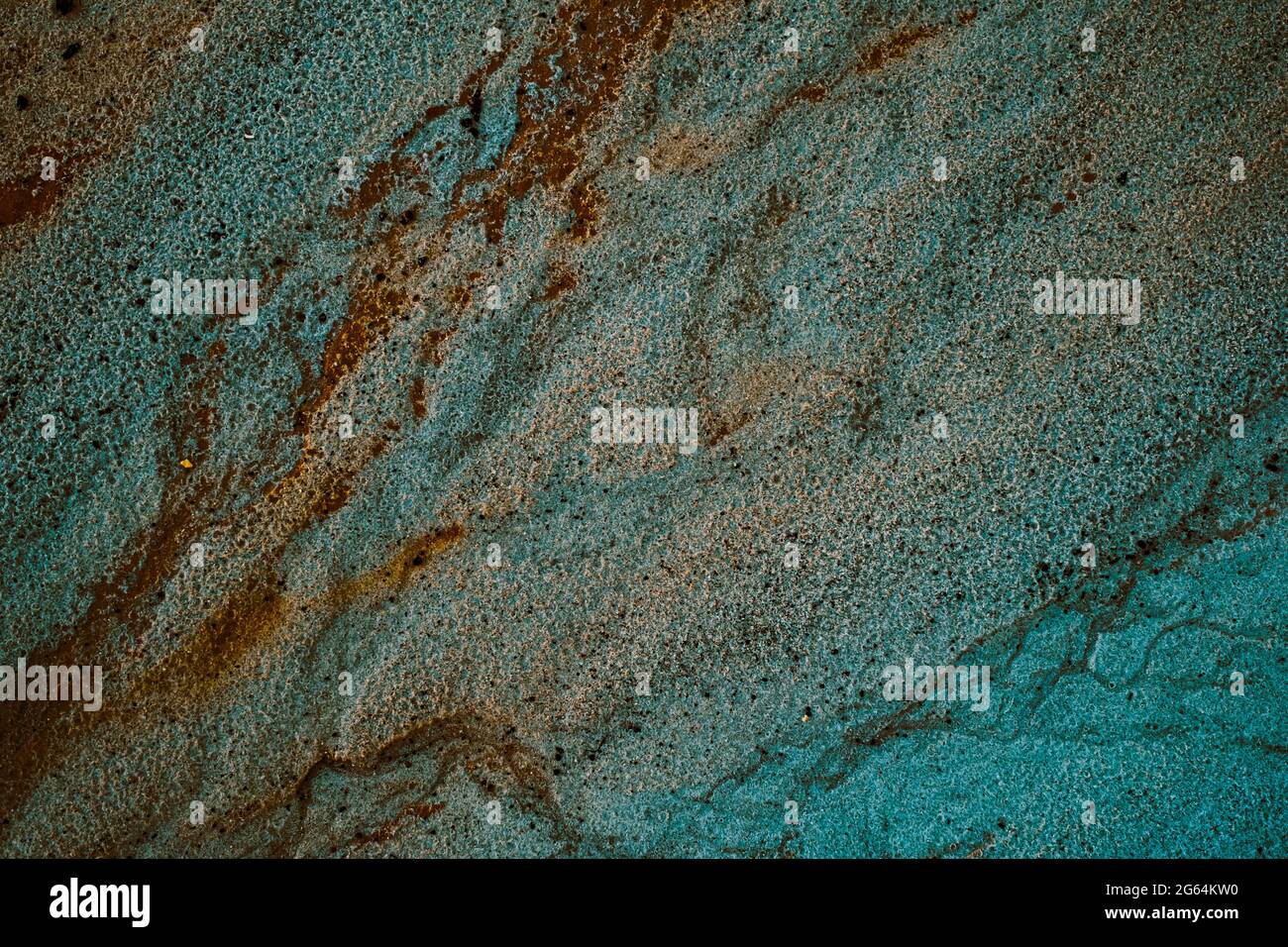Abstract color sand texture at kaolin mine Stock Photo - Alamy