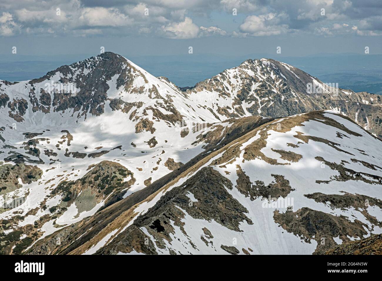 Placlivo and Ostry Rohac peaks from Baranec peak, Western Tatras ...