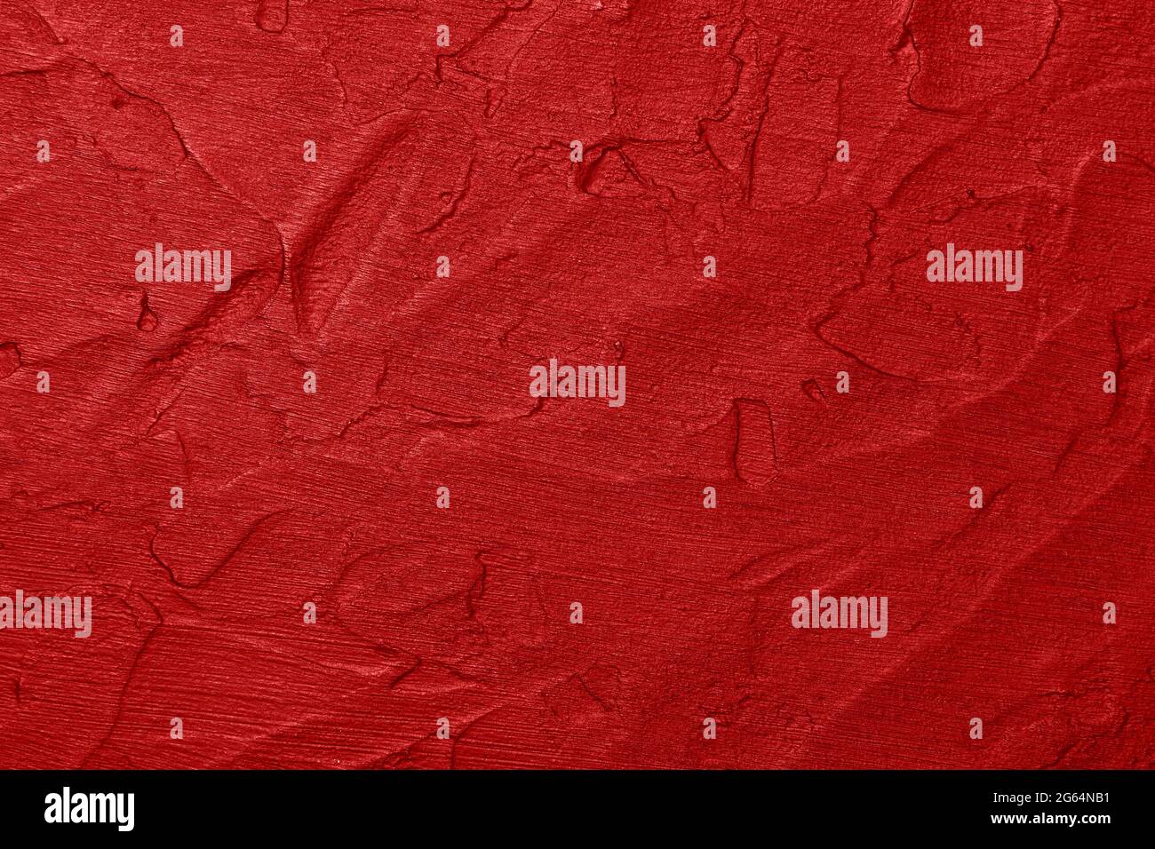 Close up vivid scarlet red abstract background texture of uneven grunge ...