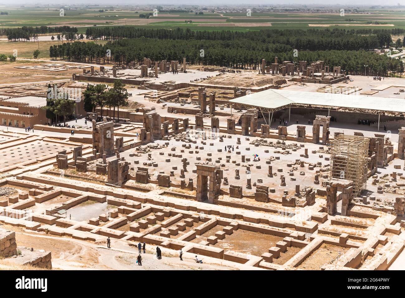 Air View Of The Ceremonial Complex Persepolis
