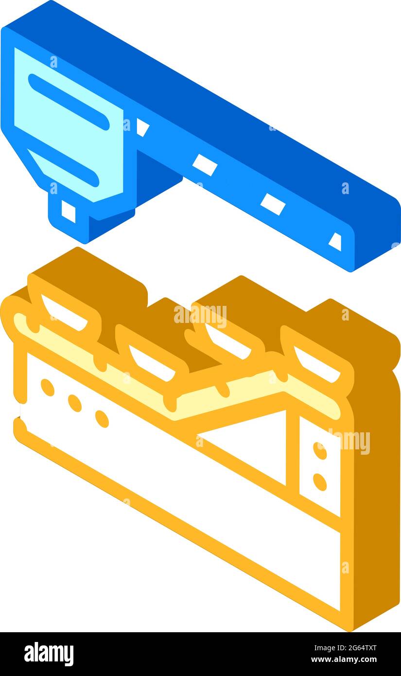 food packaging line isometric icon vector illustration Stock Vector ...