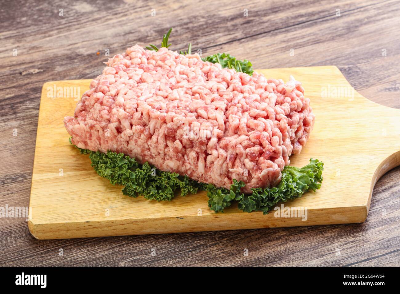 Raw fat pork minced meat for cooking Stock Photo - Alamy