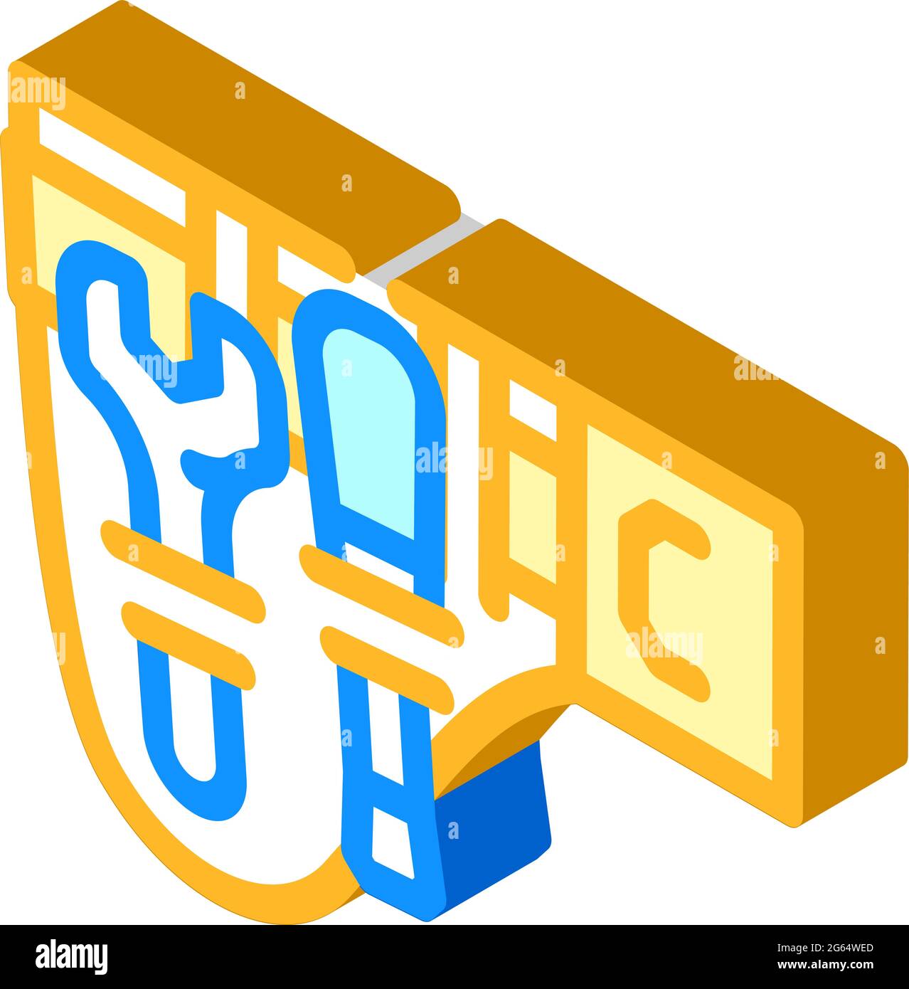 organizer for tools isometric icon vector illustration Stock Vector ...