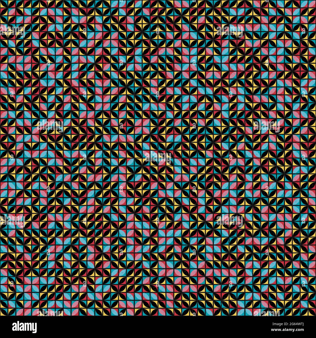 Abstract Geometrical generative computational art illustration Stock ...