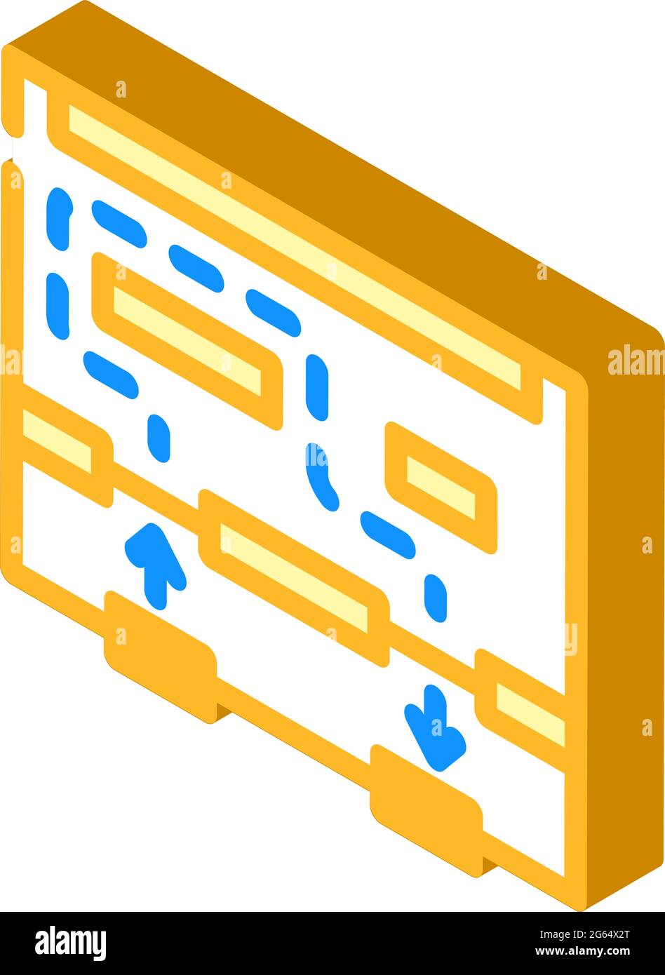 store movement map isometric icon vector illustration Stock Vector ...