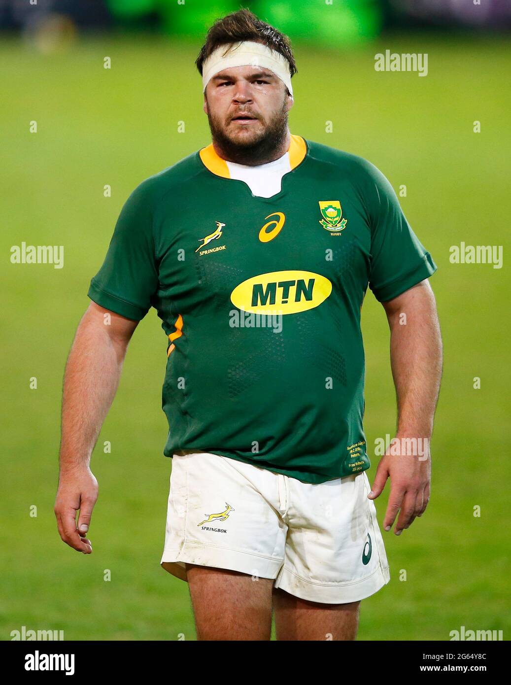 South Africa's Frans Malherbe during the Summer International test ...