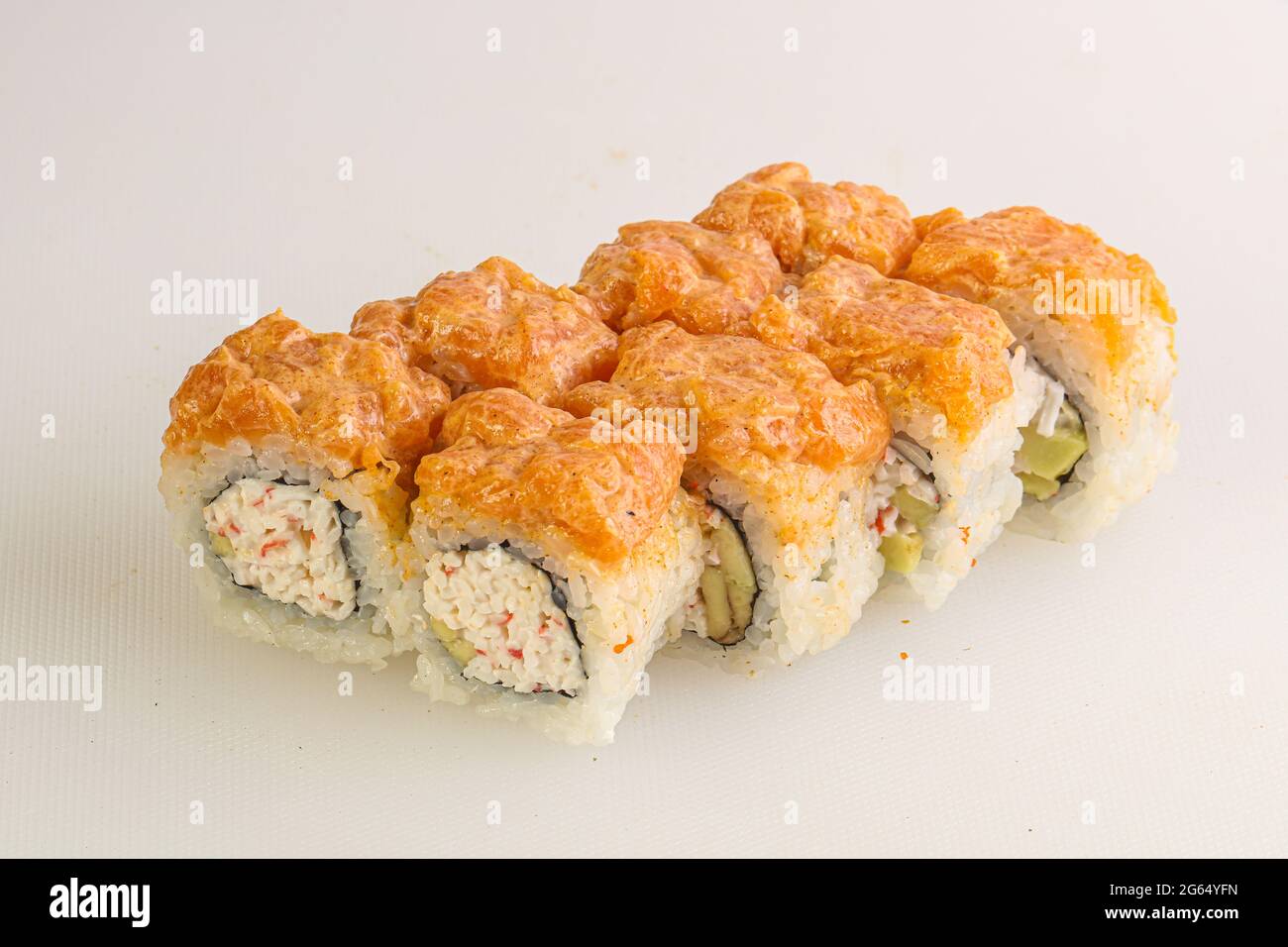 Japanese sushi and roll set with fish Stock Photo - Alamy
