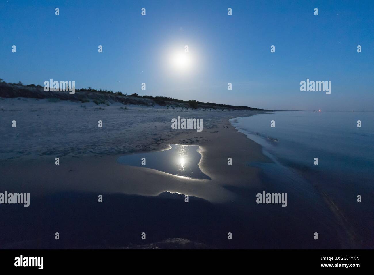Moon Over Baltic Sea High Resolution Stock Photography and Images - Alamy