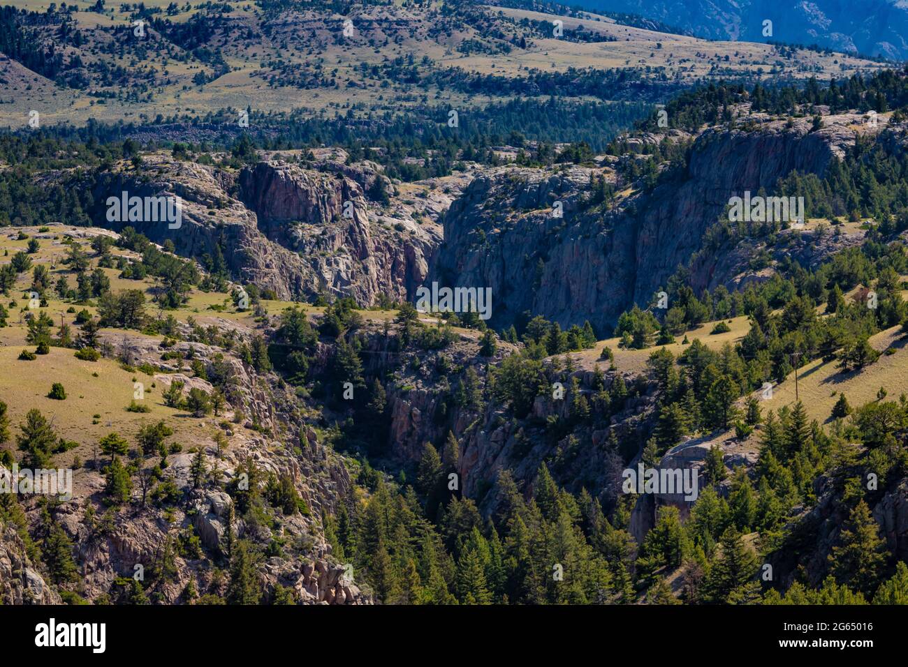 The chasm of Sunlight Creek along Chief Josepth Scenic Byway, Shoshone ...