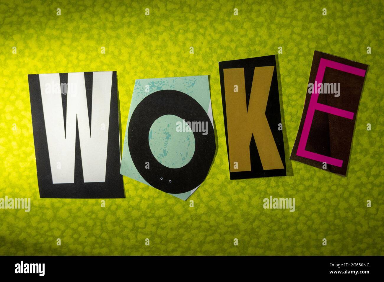 Woke and letters hi-res stock photography and images - Alamy