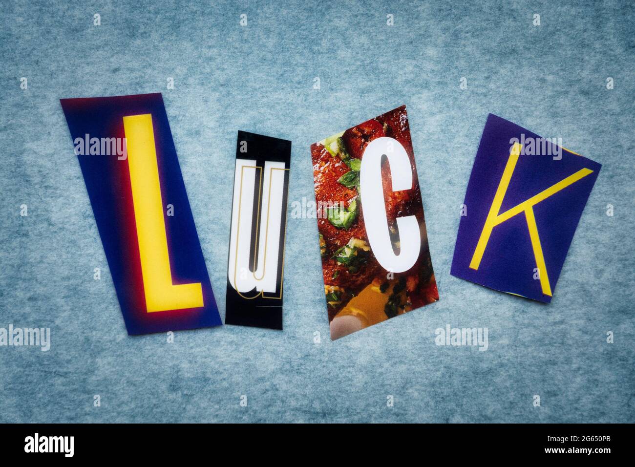 Ransom note style word hi-res stock photography and images - Alamy