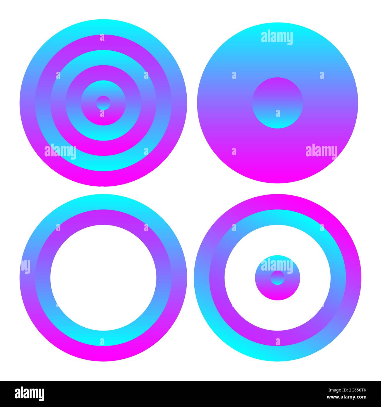 Radial gradient vector circle ring hi-res stock photography and images - Alamy