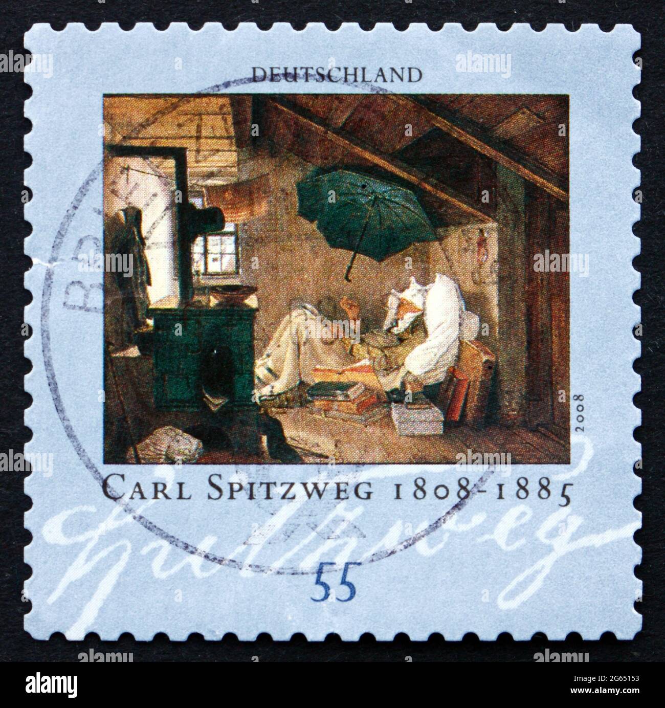 GERMANY - CIRCA 1979: a stamp printed in the Germany shows The Poor ...