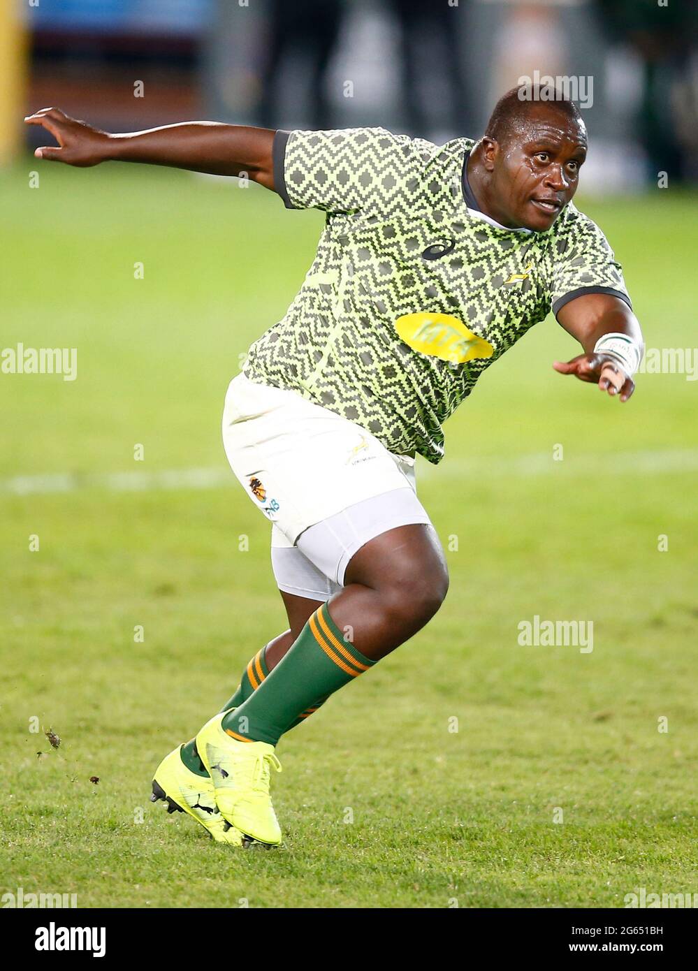 South Africa's Trevor Nyakane before the Summer International test ...