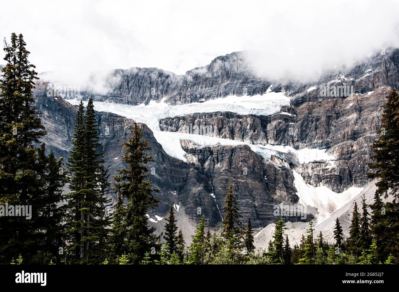 Glaciers along the Icefields Parkway, Banff National Park, Alberta ...