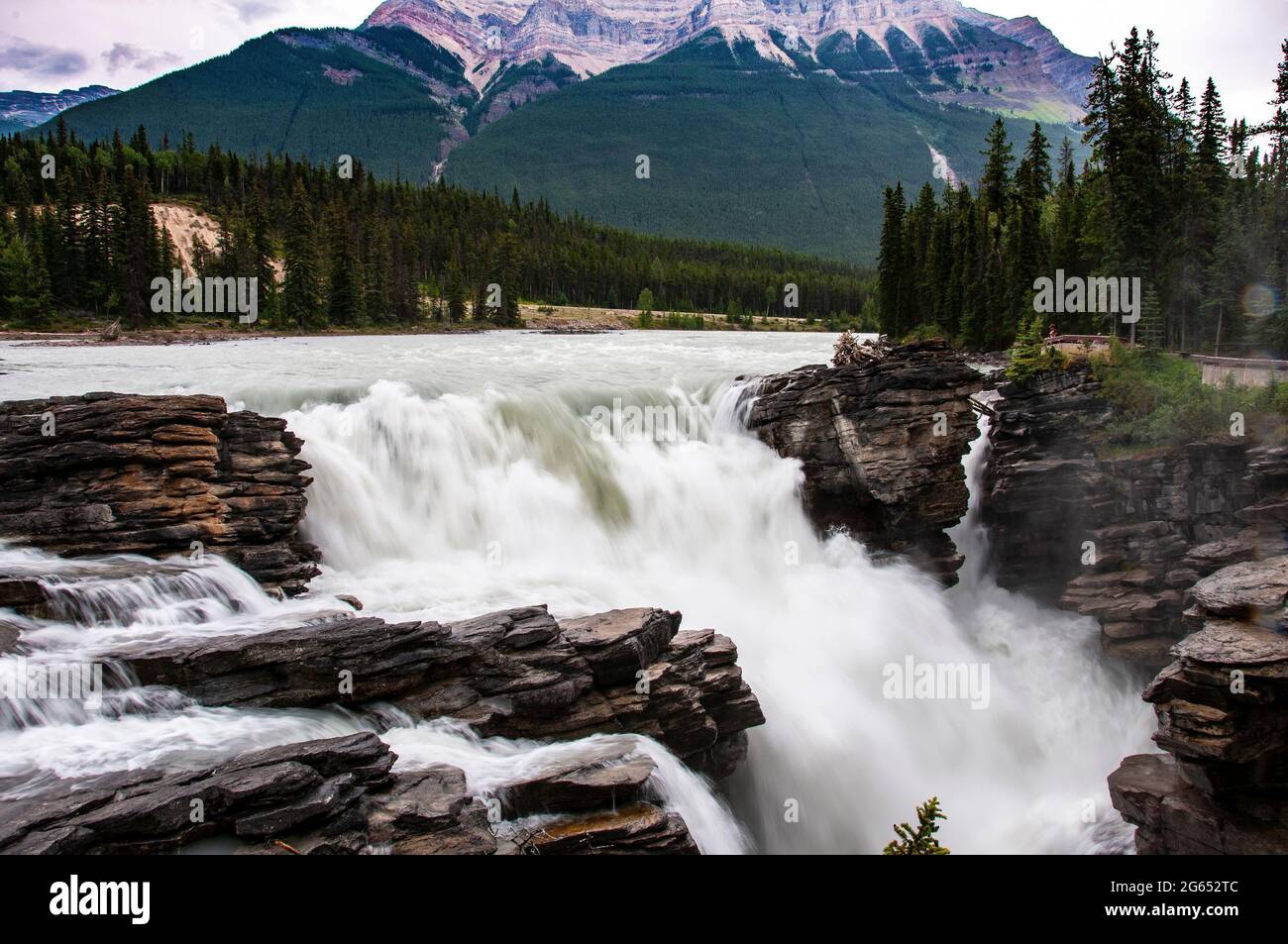 Waterfall in Banff National Park, Alberta, Canada Stock Photo - Alamy