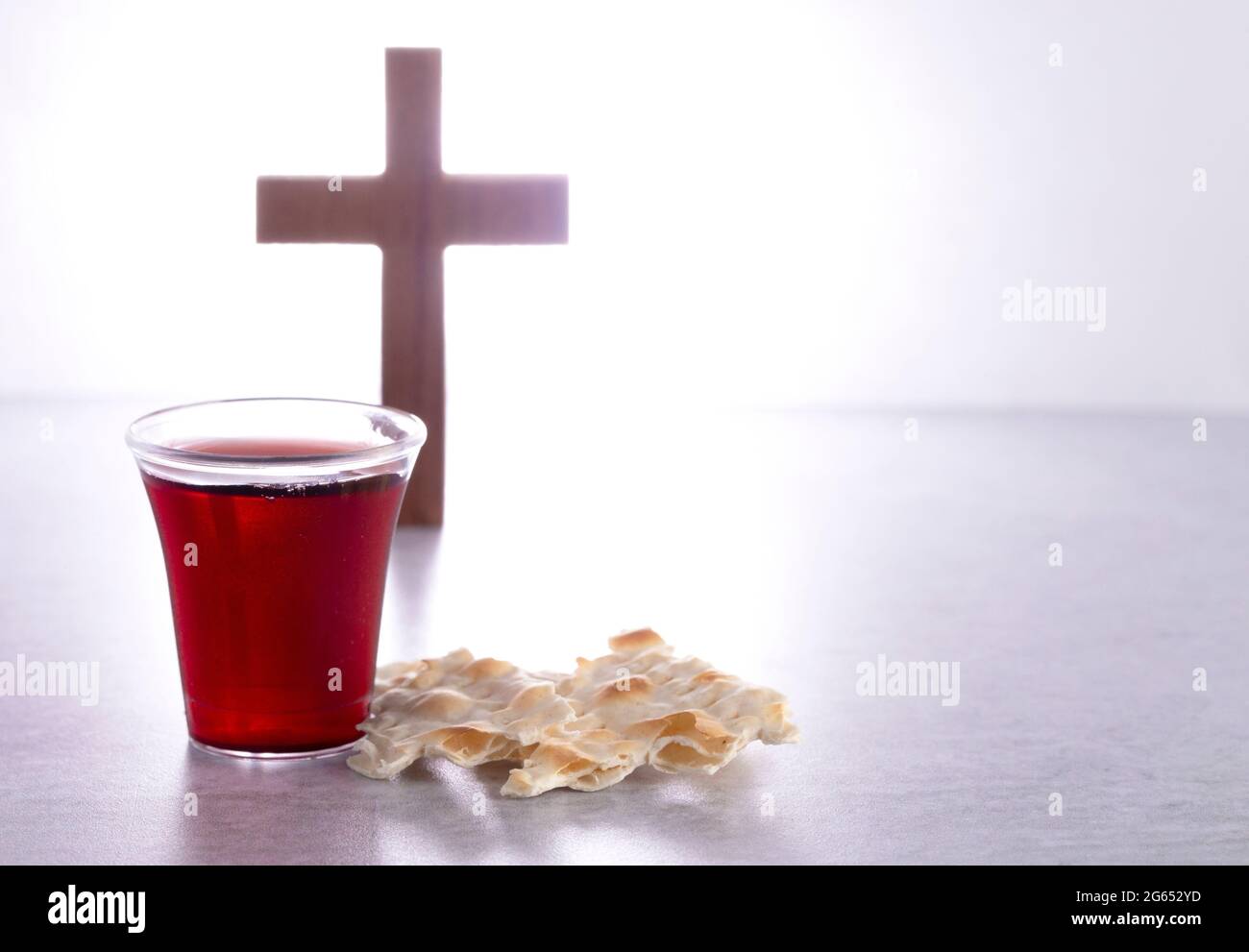 The Holy Communion of the Christian Faith of Wine and Unleavened Bread ...