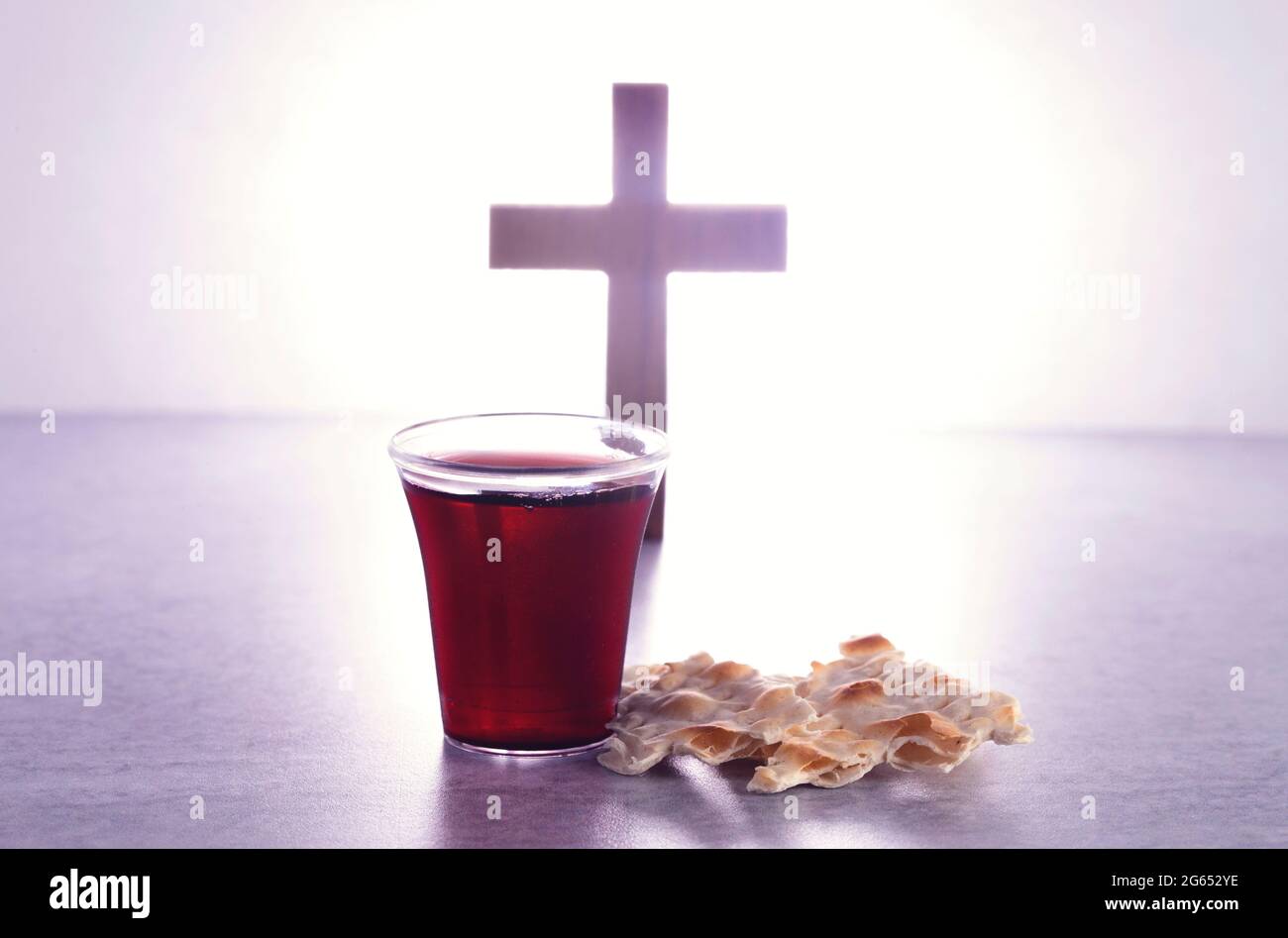 The Holy Communion of the Christian Faith of Wine and Unleavened Bread ...
