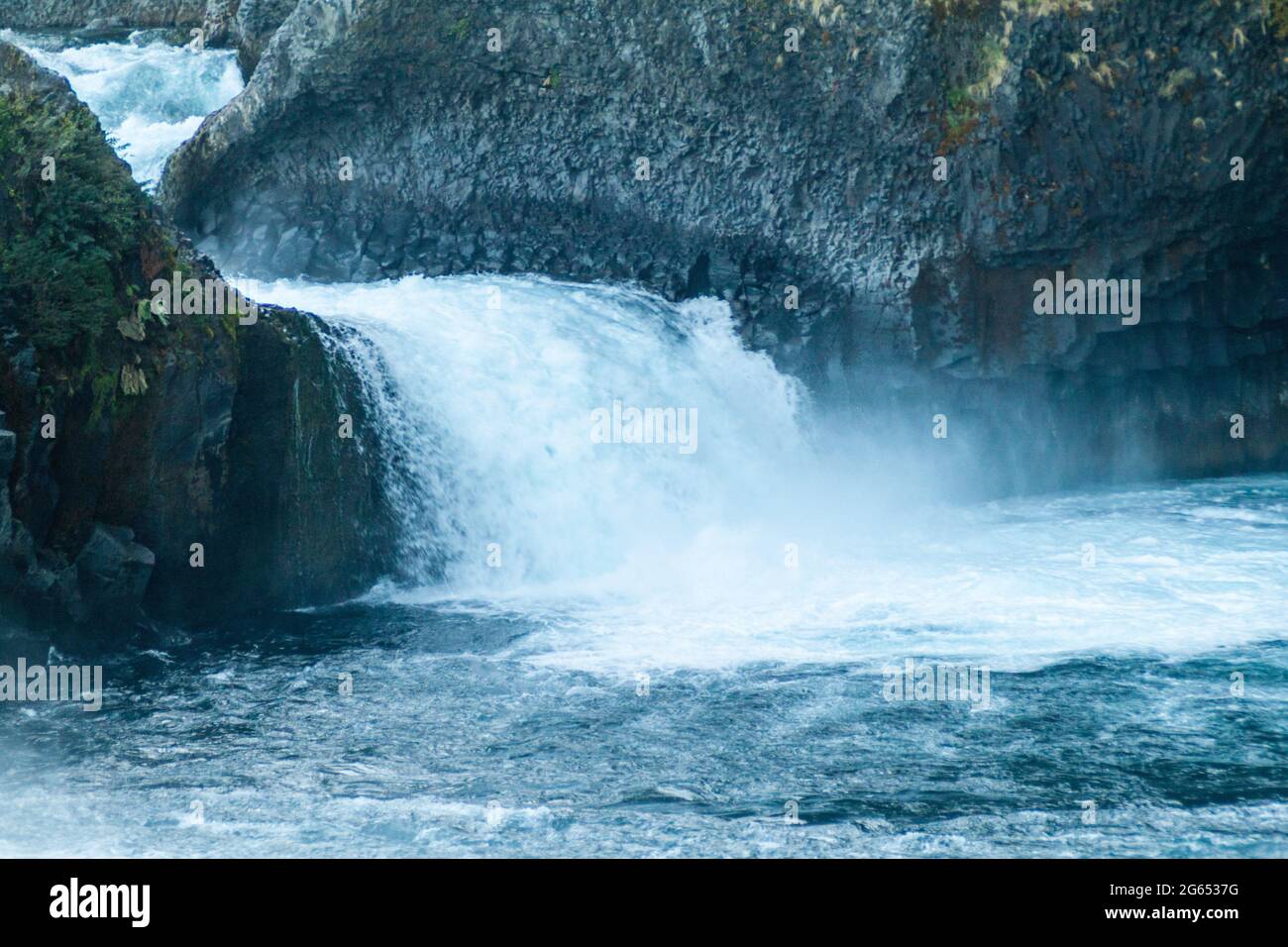 Saltos del Petrohue waterfalls in National Park Vicente Perez Rosales ...