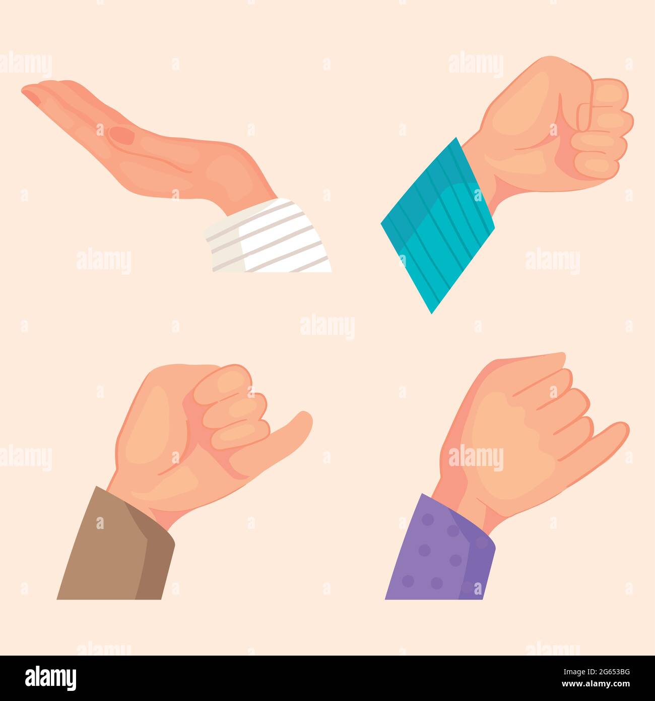 Friendship hands icon set Stock Vector Image & Art - Alamy