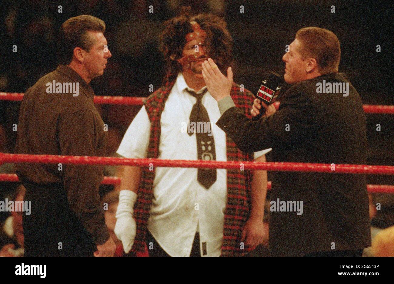 Vince MaMahon Micky Foley William Regan 2001 Photo by John Barrett ...