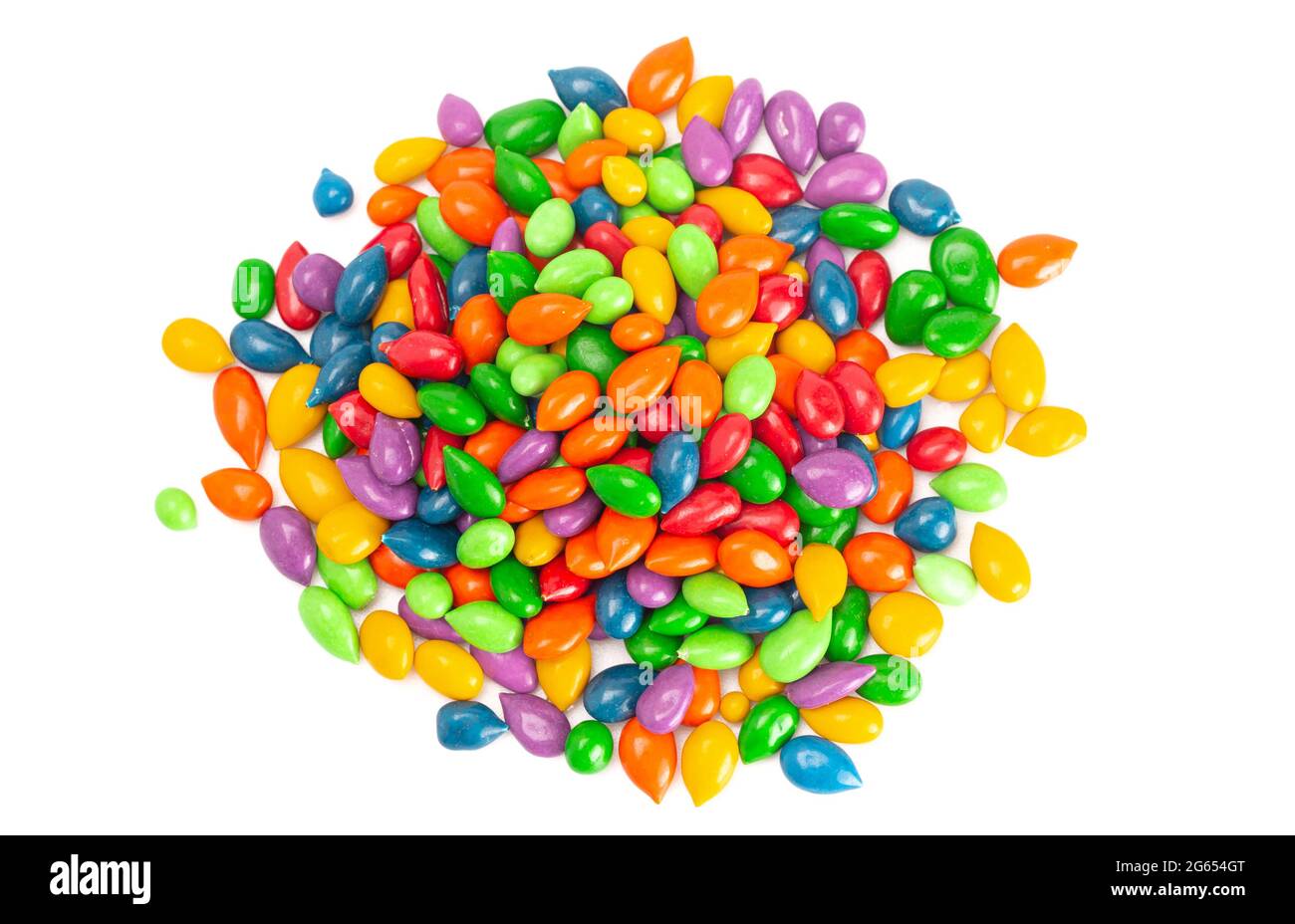 Chocolate Covered Sunflower Seeds with Rainbow Candy Shells Stock Photo ...