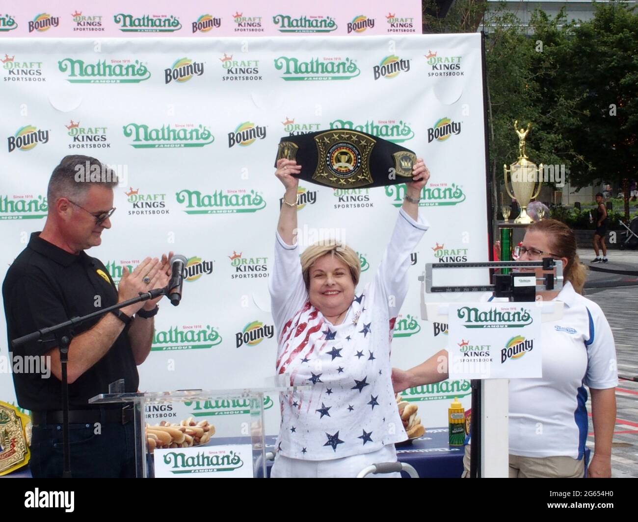 July 2, 2021, New York, New York, USA: Official Weigh - in Ceremony for ...