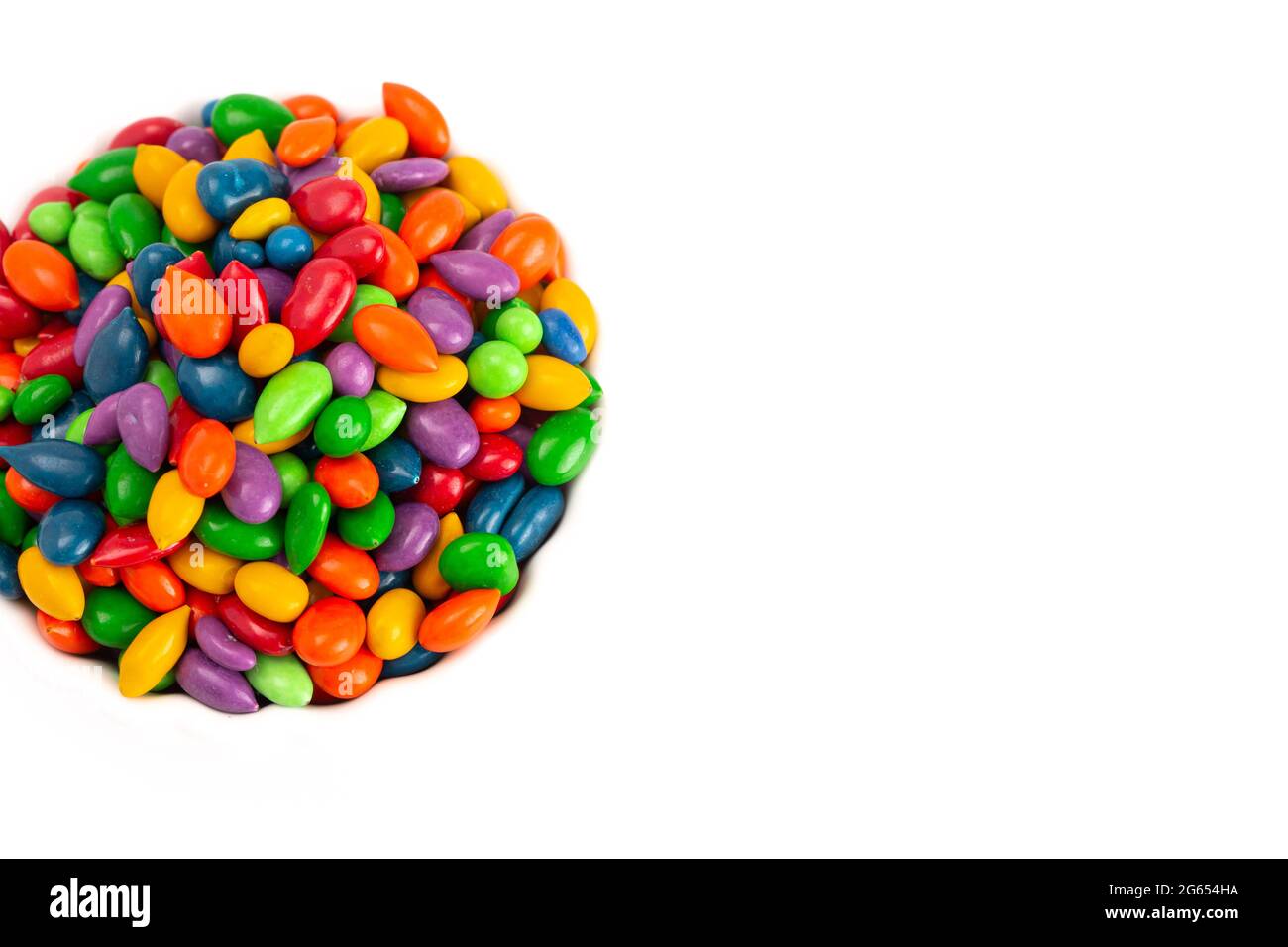 Chocolate Covered Sunflower Seeds with Rainbow Candy Shells Stock Photo ...