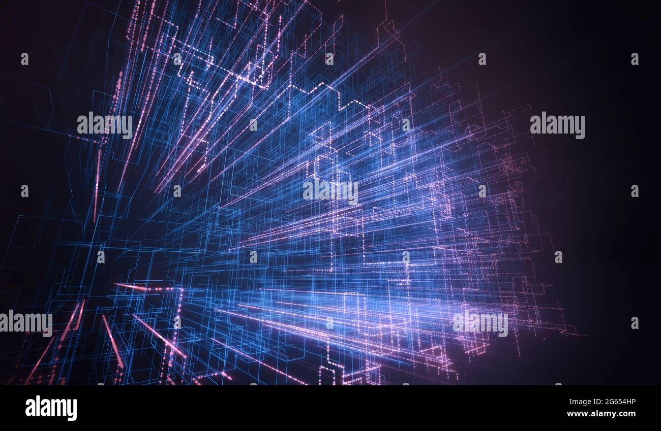 Futuristic computing technology artwork hi-res stock photography and ...