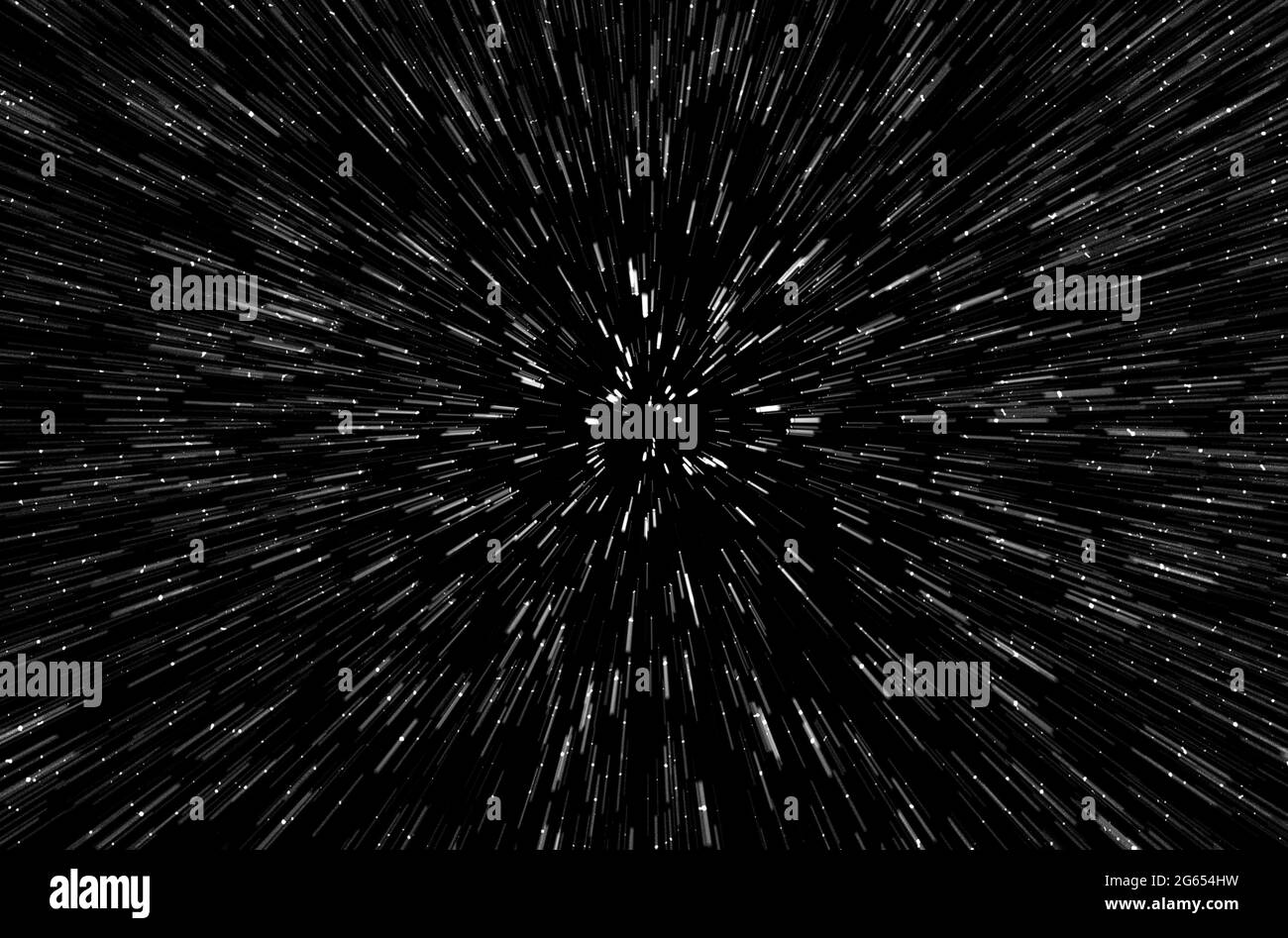 Speeding through space, conceptual illustration Stock Photo - Alamy