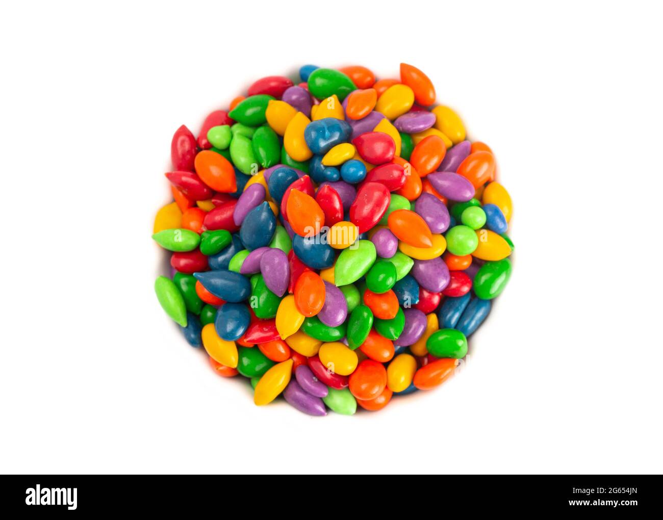 Chocolate Covered Sunflower Seeds with Rainbow Candy Shells Stock Photo ...