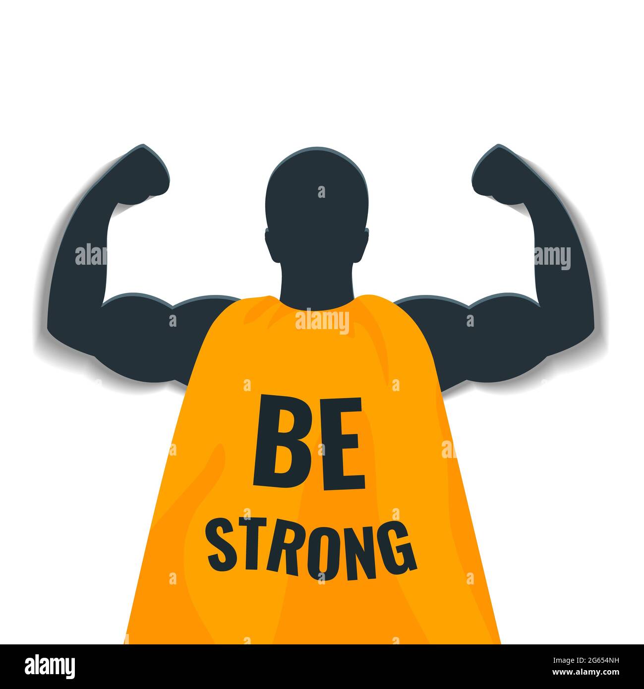 Be strong, conceptual illustration Stock Photo - Alamy