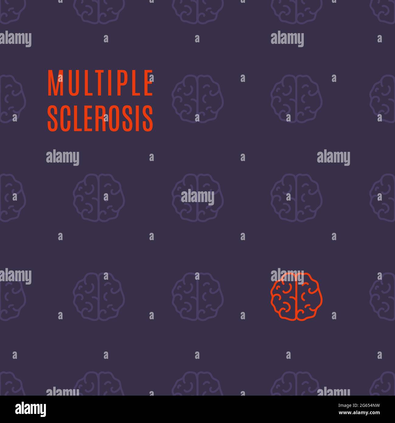 Multiple sclerosis, conceptual illustration Stock Photo - Alamy