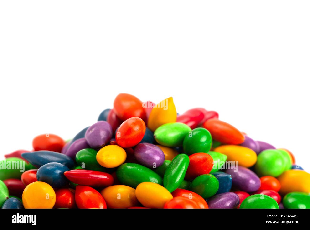 Chocolate Covered Sunflower Seeds with Rainbow Candy Shells Stock Photo ...