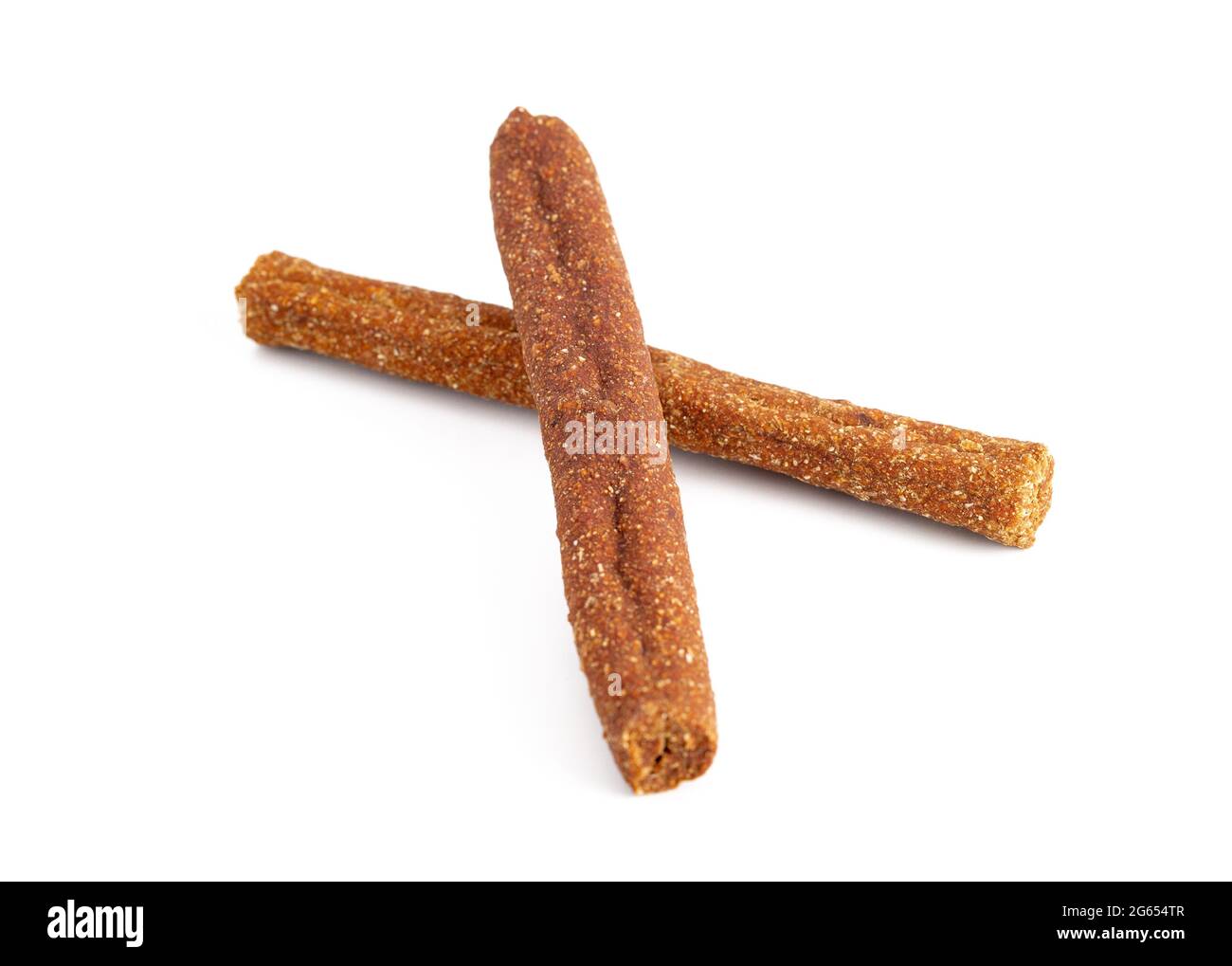 Two Dog Chew Snacks on a White Background Stock Photo - Alamy