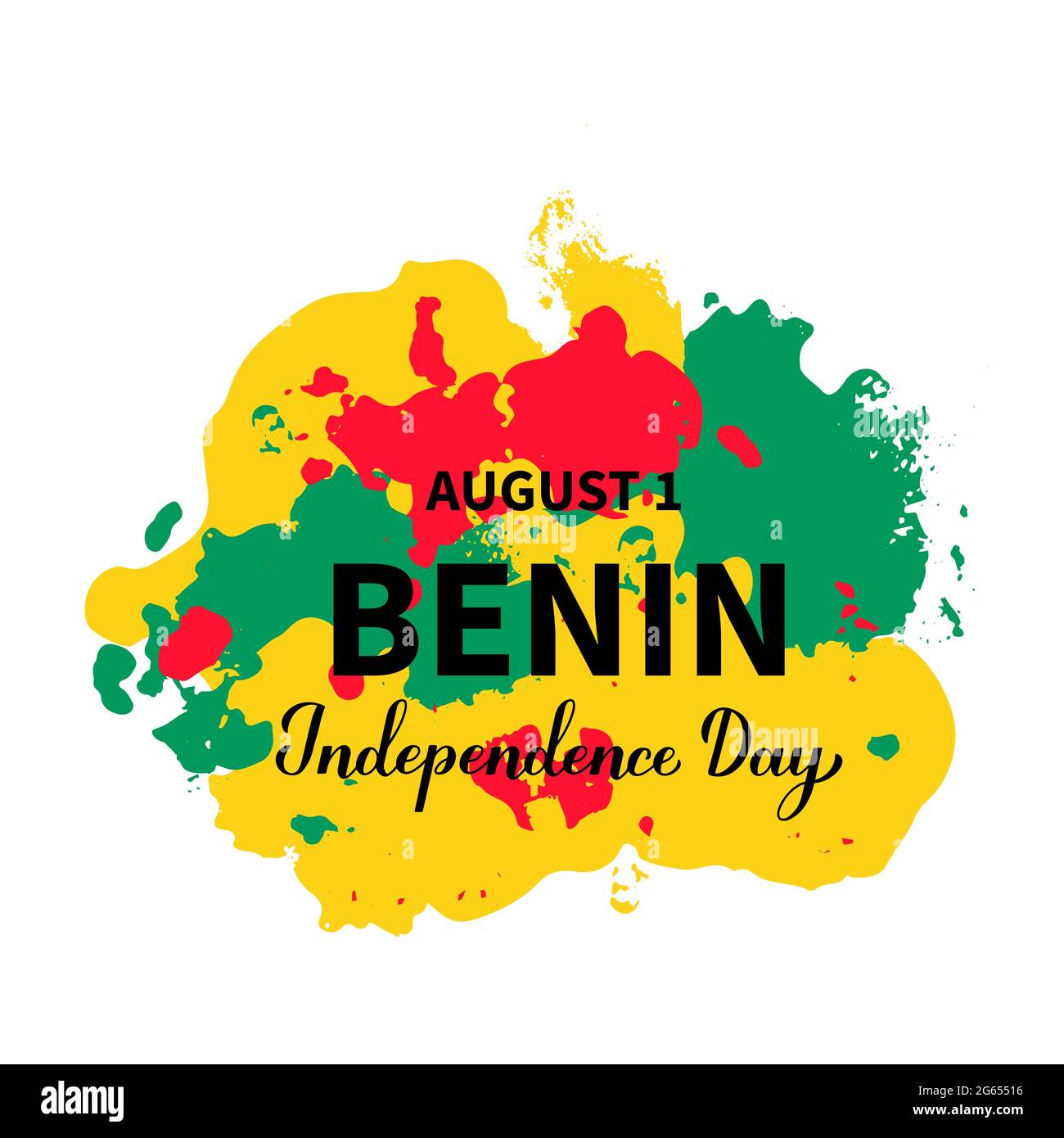 Benin Independence Day typography poster. National holiday celebrate on ...