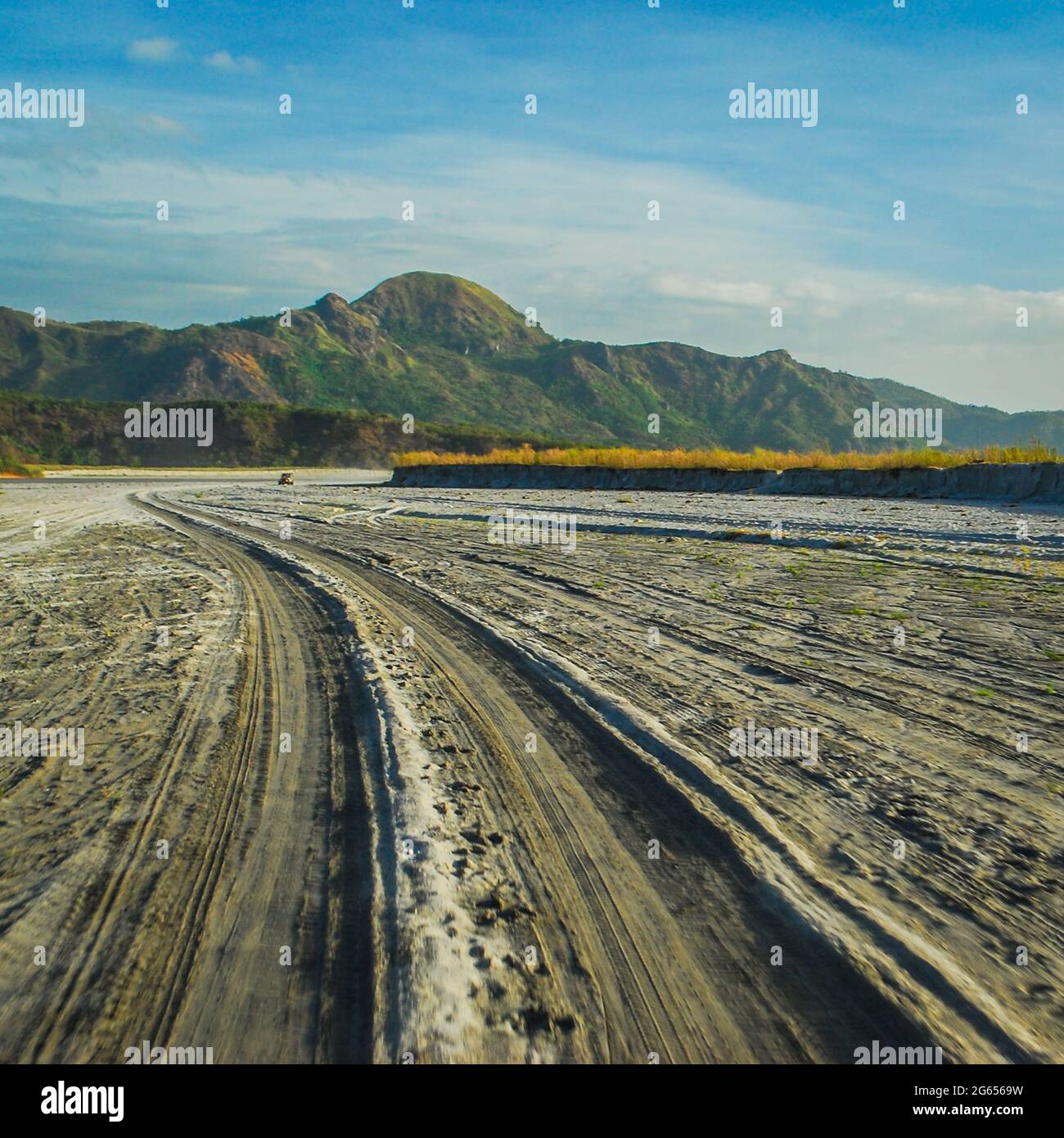 Amazing landscape formation made from lahar Stock Photo - Alamy