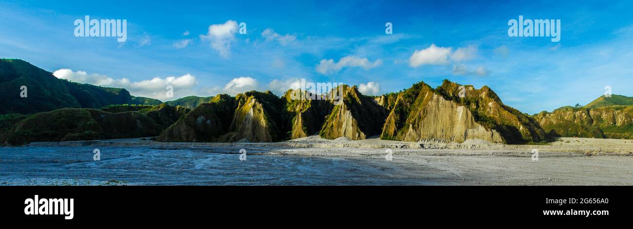 Amazing landscape formation made from lahar Stock Photo - Alamy