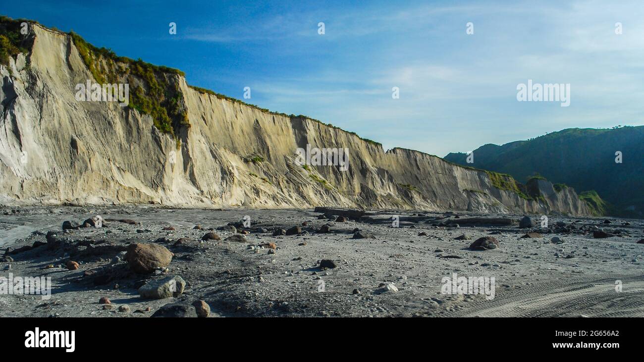 Amazing landscape formation made from lahar Stock Photo - Alamy