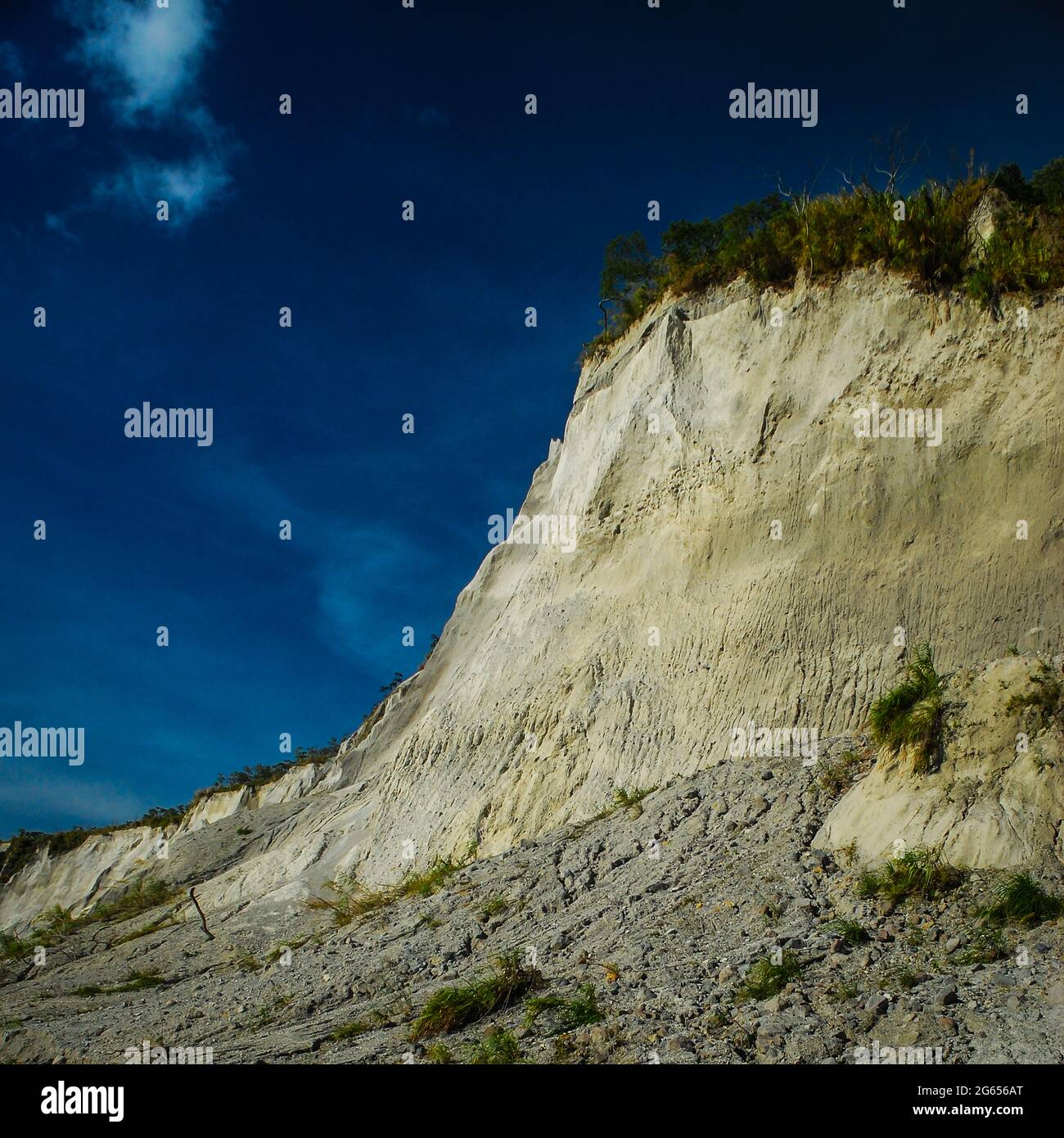 Amazing landscape formation made from lahar Stock Photo - Alamy
