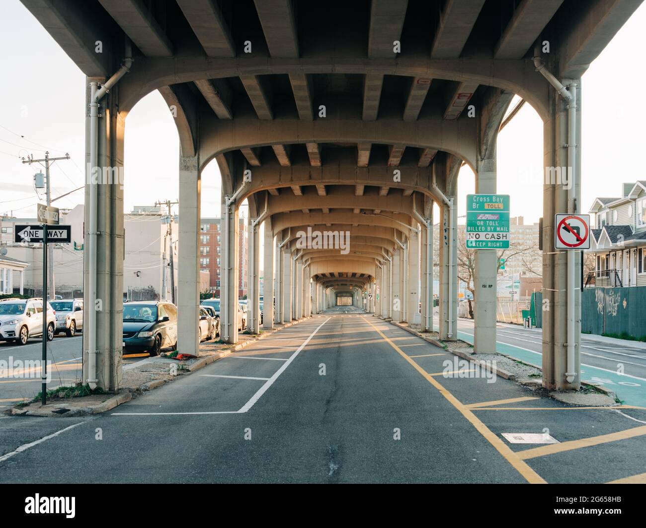 An underpass in the Rockaways, Queens, New York City Stock Photo - Alamy